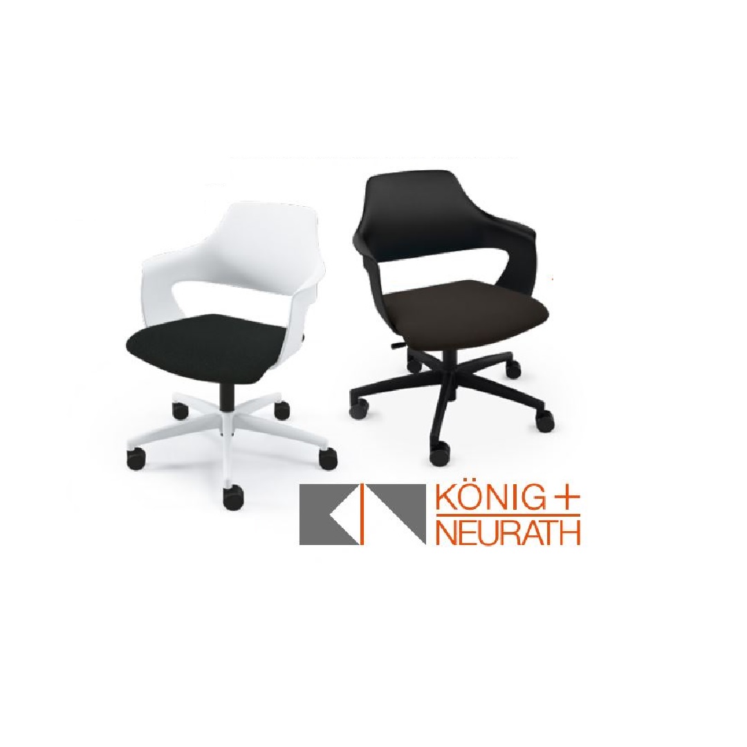 König+Neurath K+N NOOK.SHELL Drehstuhl Kunststoffschale Armlehne